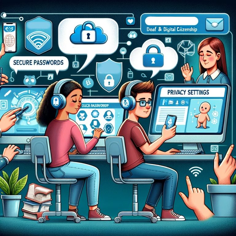 Deaf and Digital Citizenship: Online Behavior and Cybersecurity