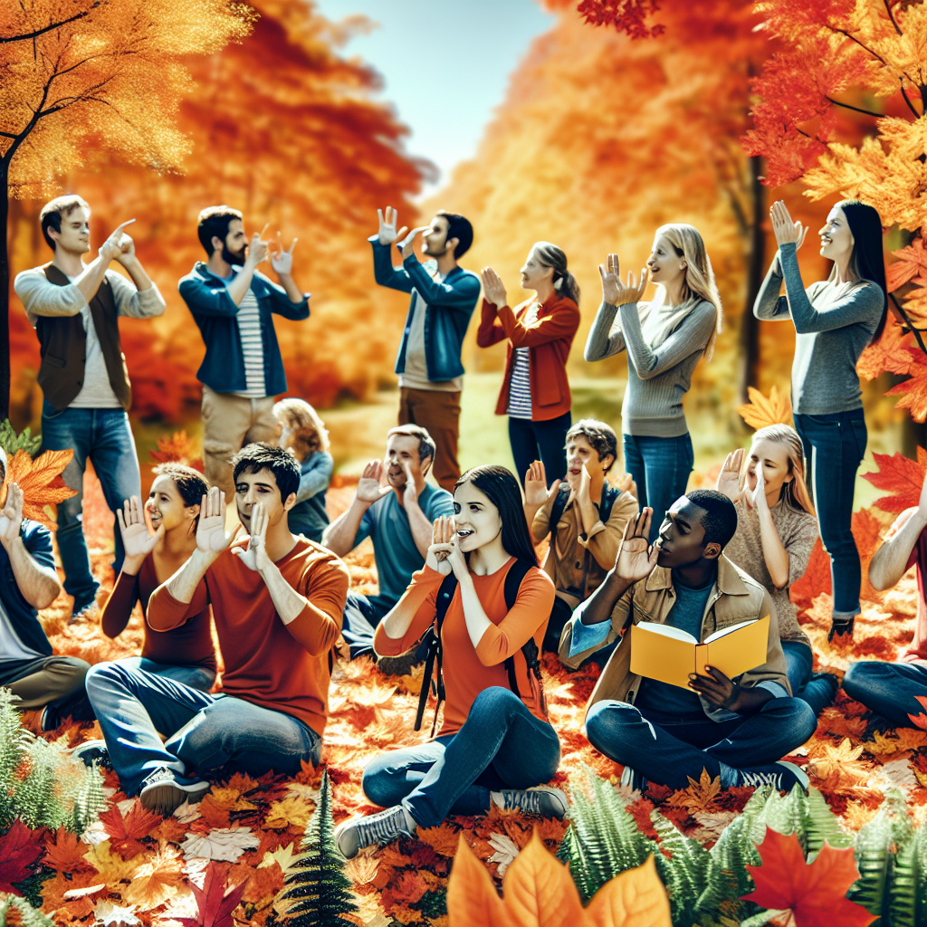 Fall Foliage Scavenger Hunt - Fun Outdoor Challenge with ASL - DeafWebsites