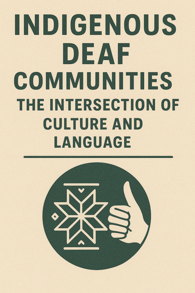 Indigenous Deaf Communities: The Intersection of Culture and Language ...